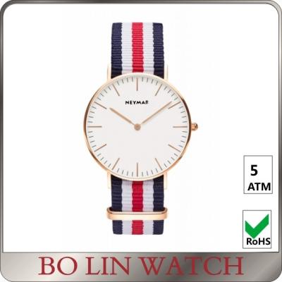 China Luxury Fabric Band Minimalist Wrist Watches For Gents OEM / ODM Avaliable for sale