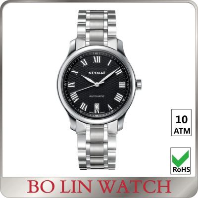 China Silk-screen Stainless Steel Sports Watch big crown case custom logo for sale