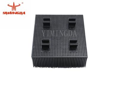 China Black Color 100 * 100 * 42mm Poly Bristle Block PP Material For EASTMAN Cutter for sale