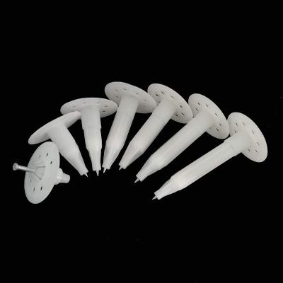 China 50mm Actuated Tool Installed Plastic Insulation Wall Anchors With Premounted Steel Nail for sale