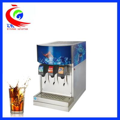 China Triple Nozzle Drink Refrigerated Cold Drink Dispenser Refrigerated Juice Dispenser for sale