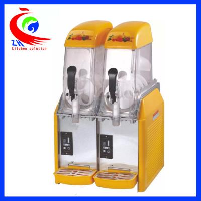 China Industrial 2 Bowl Slush Cold Drink Dispenser With Big Capacity for sale