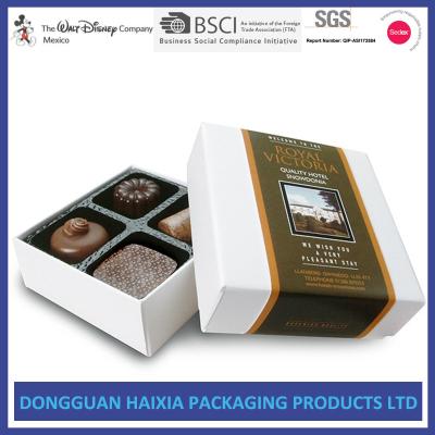 China Luxury Handmade Chocolate Cardboard Packaging Box Eco Friendly Rigid Folding Box for sale