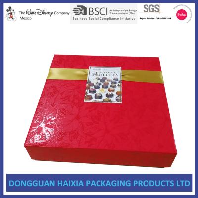 China Top Grade Chocolate Cardboard Gift Boxes Large Size Food Packaging With Lid for sale