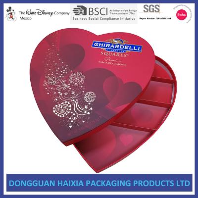 China Premium Chocolate Cardboard Gift Boxes Art Paper Materials With Plastic Tray for sale