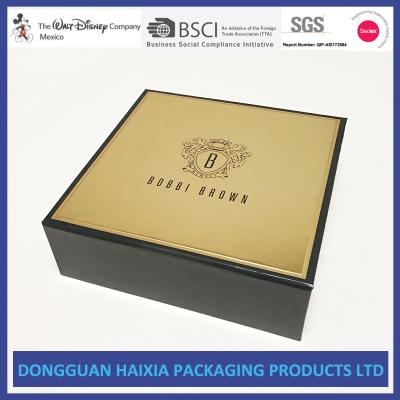 China Golden Surface Rigid Gift Boxes Handmade Packaging Boxes Customized Design for sale