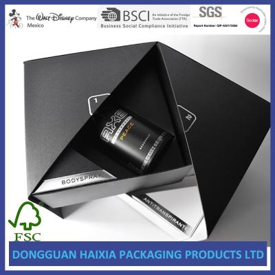 China Body Spray Cosmetic Packaging Box Elegant Appearance Design Free Samples With Lids for sale