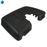 China Black ABS Injection Molding Grid Shell Cover Plastic Parts 100mm Custom for sale