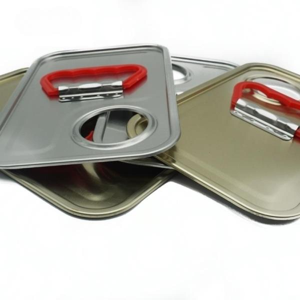Quality Tinplate Ring Cover Paint End And Shell For Irregular Shape Cans for sale