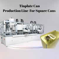 Quality Big Square Cans Production Line Expansion Beading Flaning Bottom Seaming Top for sale
