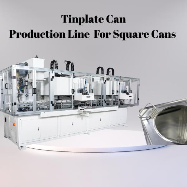 Quality Full Auto Square Cans Production Line For Flanging Beading Seaming for sale