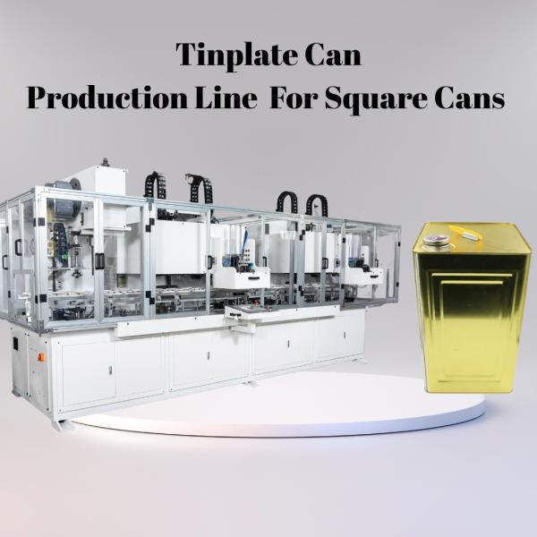 Quality 30cpm Big Square Cans Production Line 20l for sale