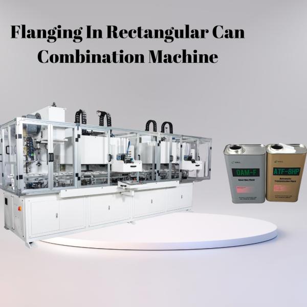 Quality Flanging In Rectangular Can Combination Machine for sale