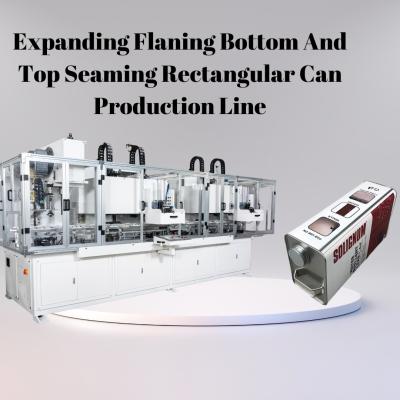 China Expanding Flaning Bottom And Top Seaming Rectangular Can Production Line for sale
