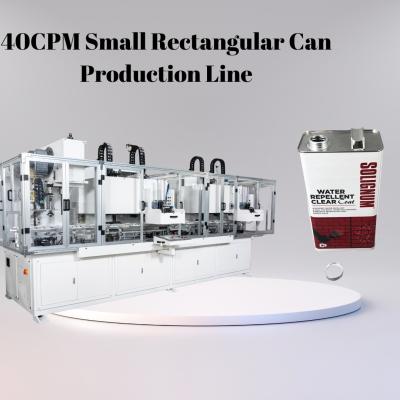 China 40cpm Small Rectangular Can Production Line for sale