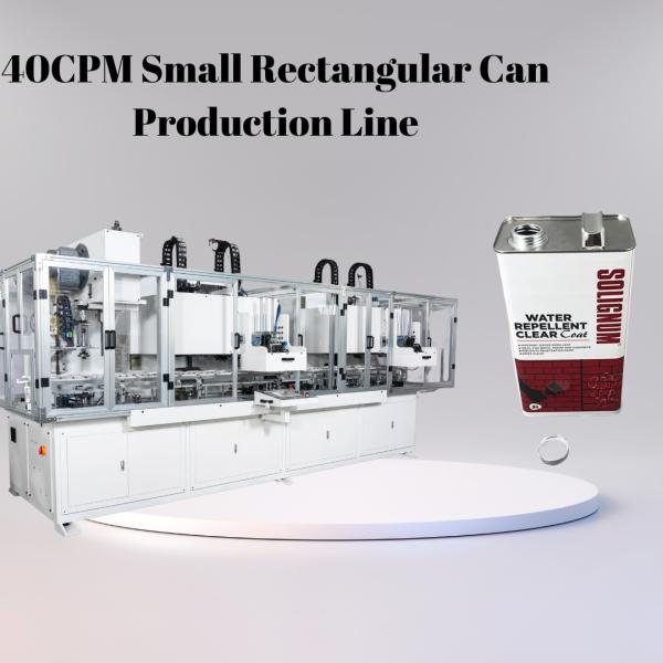Quality 40cpm Small Rectangular Can Production Line for sale