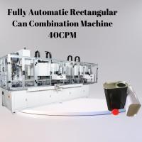 Quality Fully Automatic Rectangular Can Combination Machine 40cpm for sale