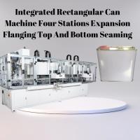 Quality Integrated Square Can Machine Four Stations Expansion Flanging Top And Bottom for sale