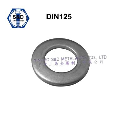 China Plain Washer Flat Washer DIN125A Low Carbon Steel for sale