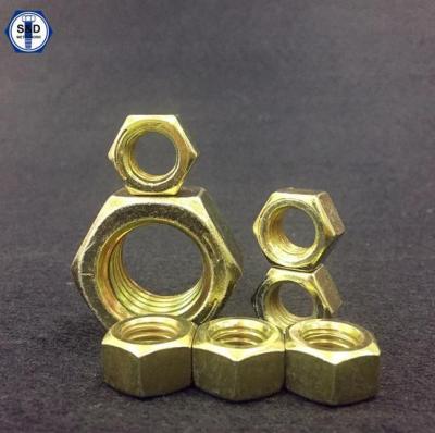 China Hex Nuts SAE J995 Gr8 Zinc Yellow for sale