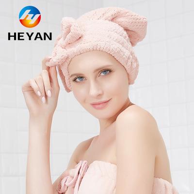 China QUICK DRY Coral Velvet Microfiber Bathing Hat for sale