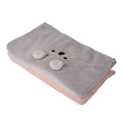 China Wholesales Beauty Hair Dryer Salon Spa Hairdressing QUICK DRY Hair Drying Microfiber Water Absorbent Cartoon Hair Drying Towel for sale