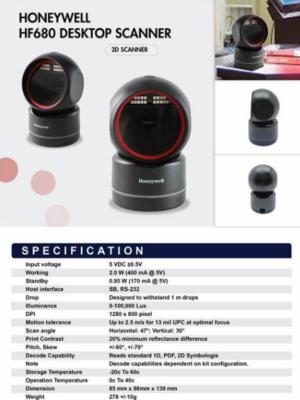 China De getelegrafeerde Scanner van de de Presentatiestreepjescode van het Desktop 2D Beeld voor Mobiele Telefoonbar HF680 Te koop