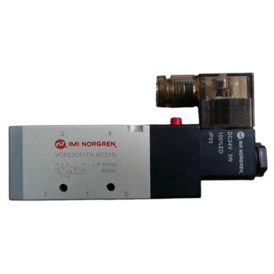 China Norgren VCB22 5/2 Inline Solenoid Valve Solenoid Actuated Inline Spool Valves for sale