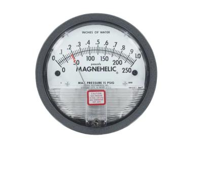 China Dwyer série 2000 Dwyer Magnehélico 2000-00D Magnehélico medidor de pressão diferencial 0-0,25 em H2O, 2% Acc à venda
