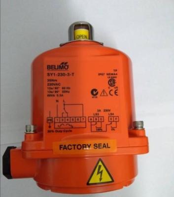 중국 BELIMO SY6-230-3-T 회전 액추에이터, 650 Nm, AC 230 V, 오픈/클로즈, 3 포인트, 38 s, 2 x SPDT, IP67, F10/F12, 터미널 판매용