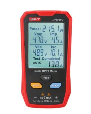 China UNI-T UT673PV Solar MPPT Meter Large LCD Display 52 * 66mm and ODM Support for Customization for sale