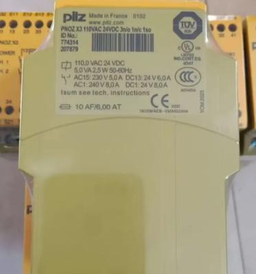 China PILZs Alemão Original Relais de Segurança 774314 PNOZ X3 110VAC 24VDC 3n/o 1n/c 1so à venda