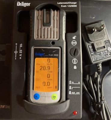 China Original Drager X-AM 2500 4-Gas Detector Draeger X-am 2500 Multi Gas Monitor LEL O2 Co H2s for sale