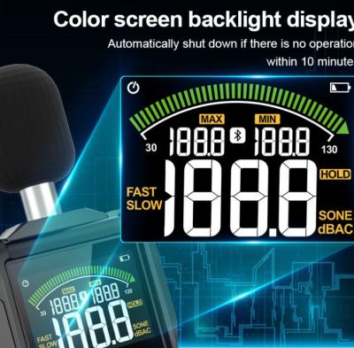 China Professional Digital Sound Meter 30-130dB Intelligent Digital Sound Level Meter Volume Sensor Handheld Digital Noise Tester for sale
