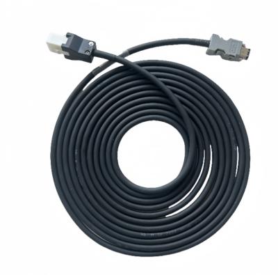 China Fuji Small Power Encoder Cable with 6 Conductors 80℃ Rated Temperature and ≥85% Shield Coverage Servo Harness for sale