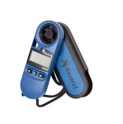 China Medidor de vento/anemômetro de bolso Kestrel 1000 com LCD refletivo, atualizações a cada 1 segundo, desligamento automático, azul à venda