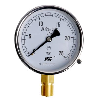 China Threaded 1/4 Inch Differential Pressure Meter for Industrial Measurement for sale