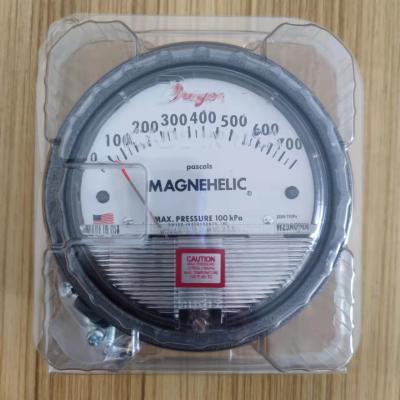 China Dwyer 2000-750PA Differential Pressure Gauge with 1/8 Inch Female NPT, Aluminum and Acrylic Construction, Negative 20 InHg To 15 Psig Range for sale