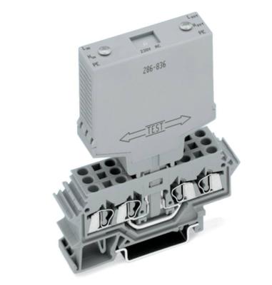China WAGO 230 VAC Surge Protection Module with 4kV Rated Impulse Voltage for 2 Signal Paths for sale