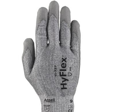 China Ansell HyFlex 11729070   Black High Performance Polyethylene，Gloves Size 7 for sale