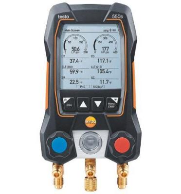 China Testo 550s Intelligent Digital Refrigerant Meter with Double Way Valve Group for sale