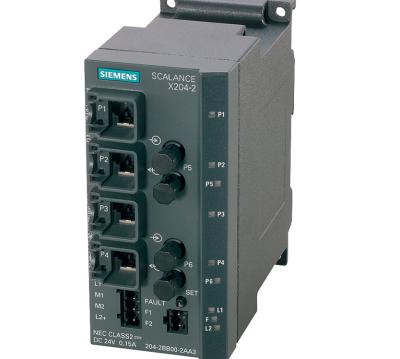 China SCALANCE X204-2, managed IE switch , redundant power supply,6GK5204-2BB10-2AA3 6GK5208-0BA00-2AC2 for sale