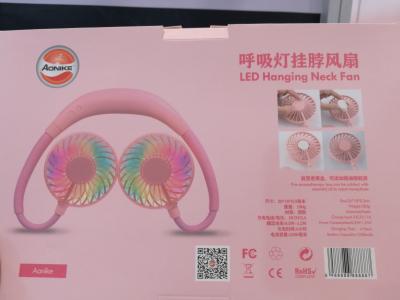 China Sommerfan, Hitze zu verringern 2022 Mini-ABS 6hours 1200mAh übergibt freien Minihals-Fan für Sommer zu verkaufen