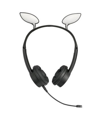 China Cat Wireless Headphone-de LEIDENE Hoofdtelefoons van V5.0 8hours Bluetooth voor Jonge geitjesonderwijs Te koop