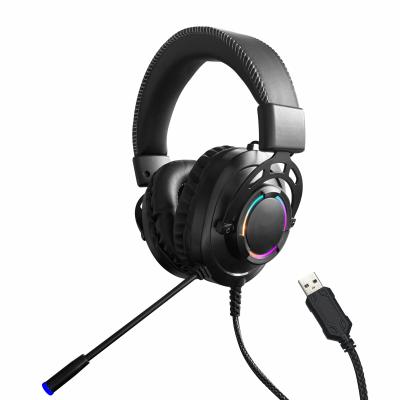 Cina Suono del LED che circonda la cuffia metallica di gioco con USB 3.5mm in vendita