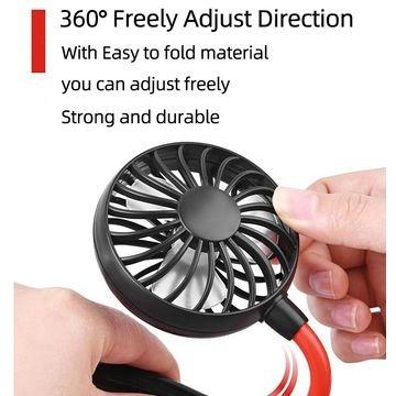 Cina Fan d'attaccatura portatile ricaricabile del collo del LED per alpinismo in vendita