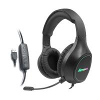 China 102DB Wired Computer Headphone With Mic USB Led Light for sale