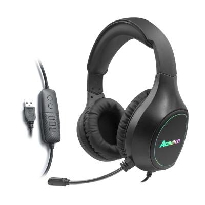 Cina 102DB ha fissato la cuffia del computer con la luce principale USB del Mic in vendita