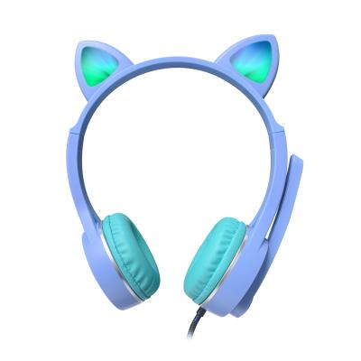 中国 Micの白熱イヤホーンの子供のギフトとの15m伝達猫LEDの耳のヘッドホーン無線Bluetooth 販売のため