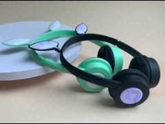 Cat Wireless Luminous Bluetooth Headphones principale per progettazione del fumetto dei bambini